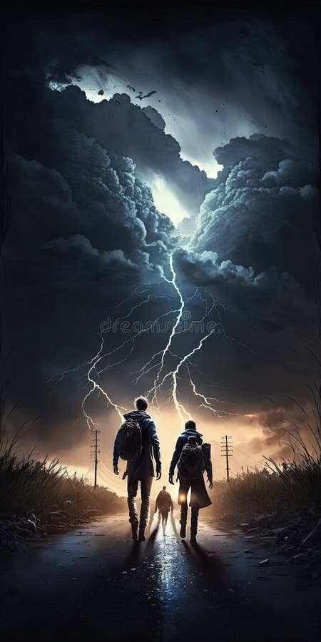 Storm Clouds, Perfect Storm, Tornado. Generative Ai Stock Illustration ...