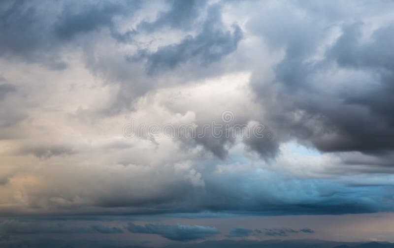 Storm Clouds with the Rain. Stock Image - Image of rain, ominous: 109021851