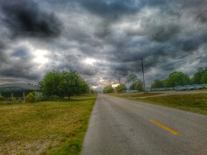 Storm clouds stock photo. Image of rolling, storm, trees - 50276084