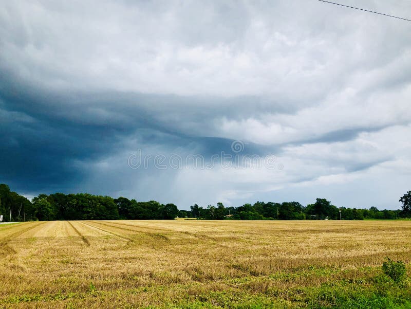 Storm stock image. Image of storm, rolling, farm, clouds - 136410737