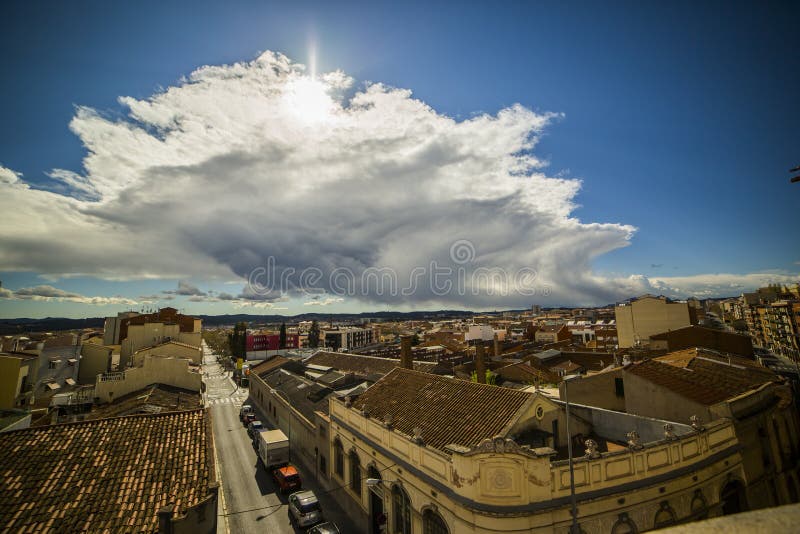 Storm Clouds in Sabadell, Barcelona, Spain Stock Photo - Image of cloud ...