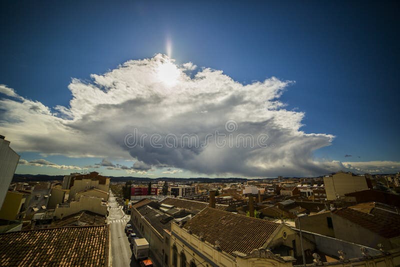 Storm Clouds in Sabadell, Barcelona, Spain Stock Photo - Image of ...