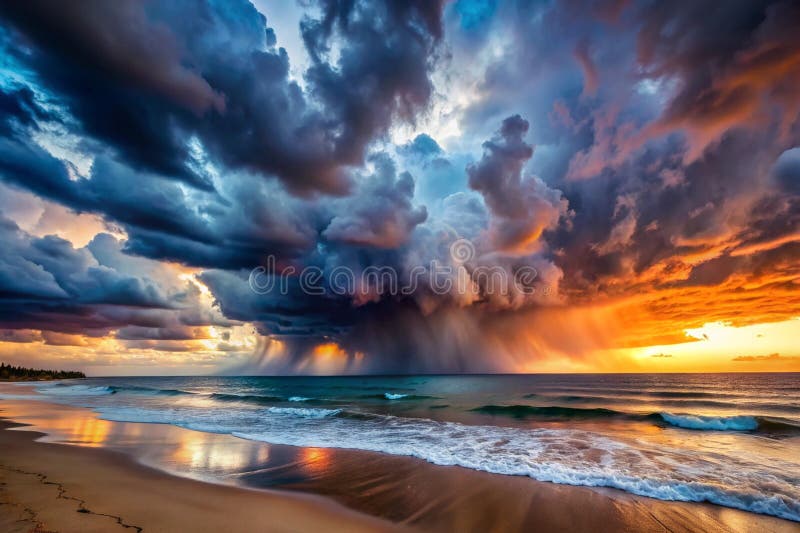 Storm clouds stock illustration. Illustration of dusk - 363256530