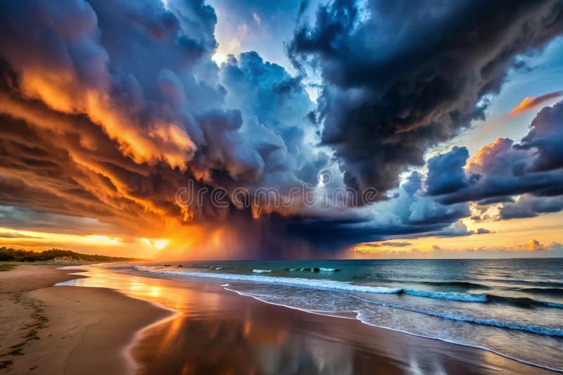 Storm clouds stock illustration. Illustration of rain - 363256560