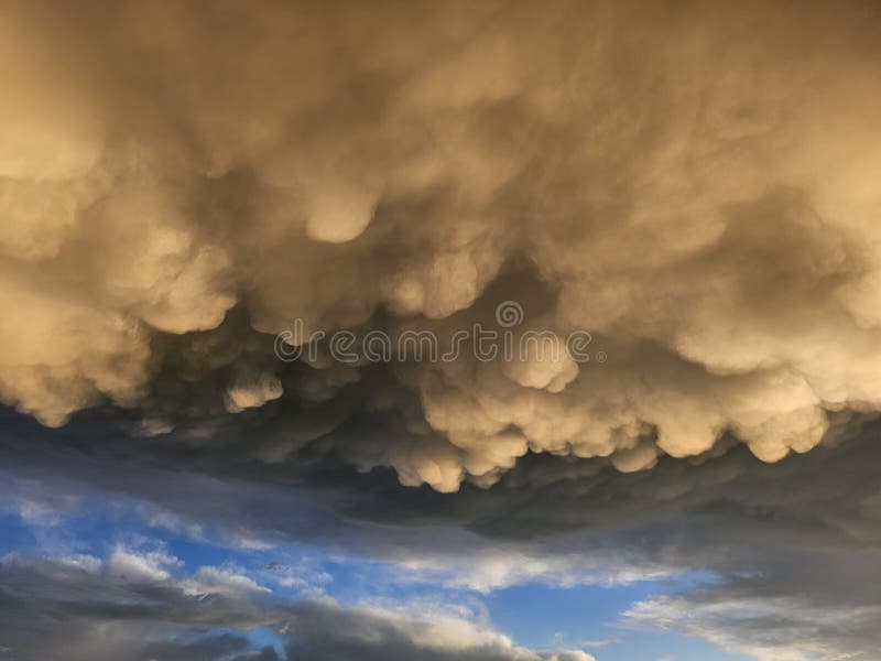 Storm Clouds on Sunset. Light in the Dark and Dramatic Storm Clouds ...