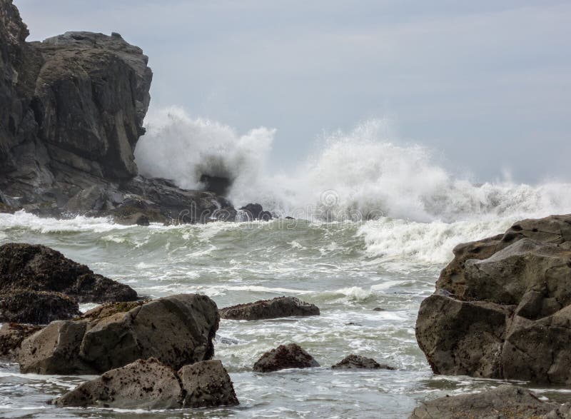 Storm at the coast stock image. Image of color, beach - 79599865