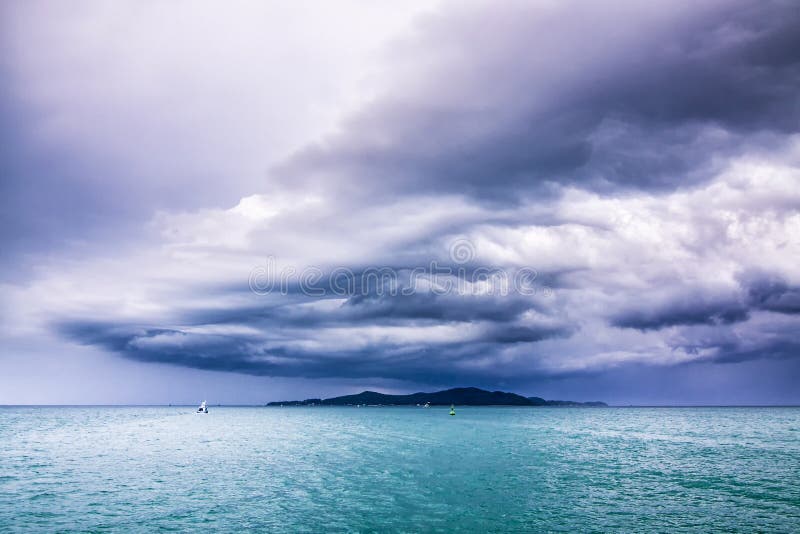 Storm is coming island. stock image. Image of clouds - 62563841