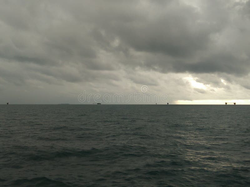 Storm at Java Sea stock image. Image of java, coming - 206195513