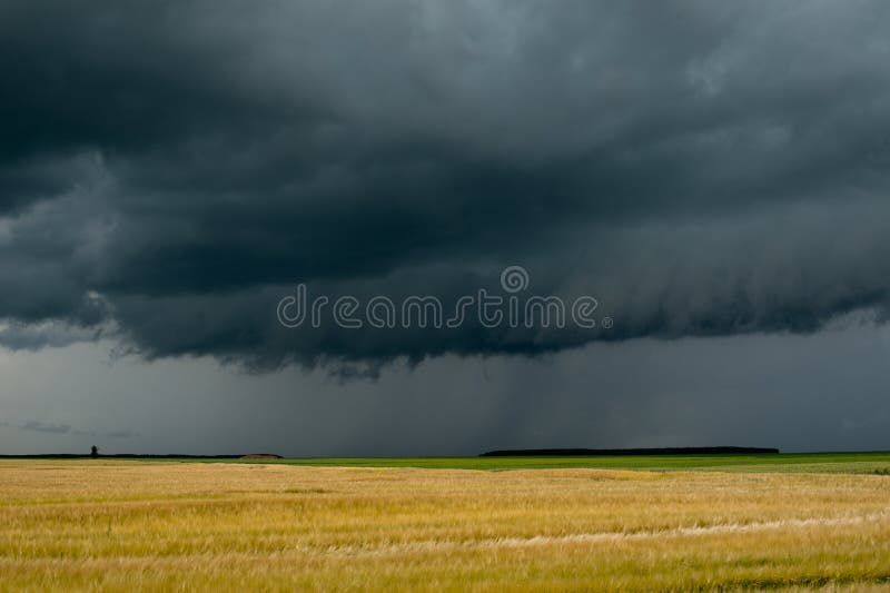 Storm Dark Clouds Over Field Stock Image - Image of land, cloud: 21541543