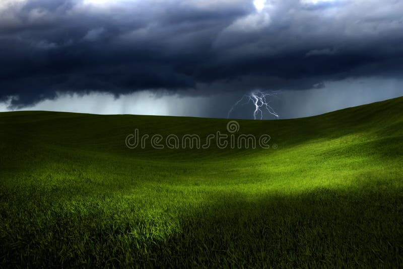 Storm day stock photo. Image of country, cloud, crops - 5081820