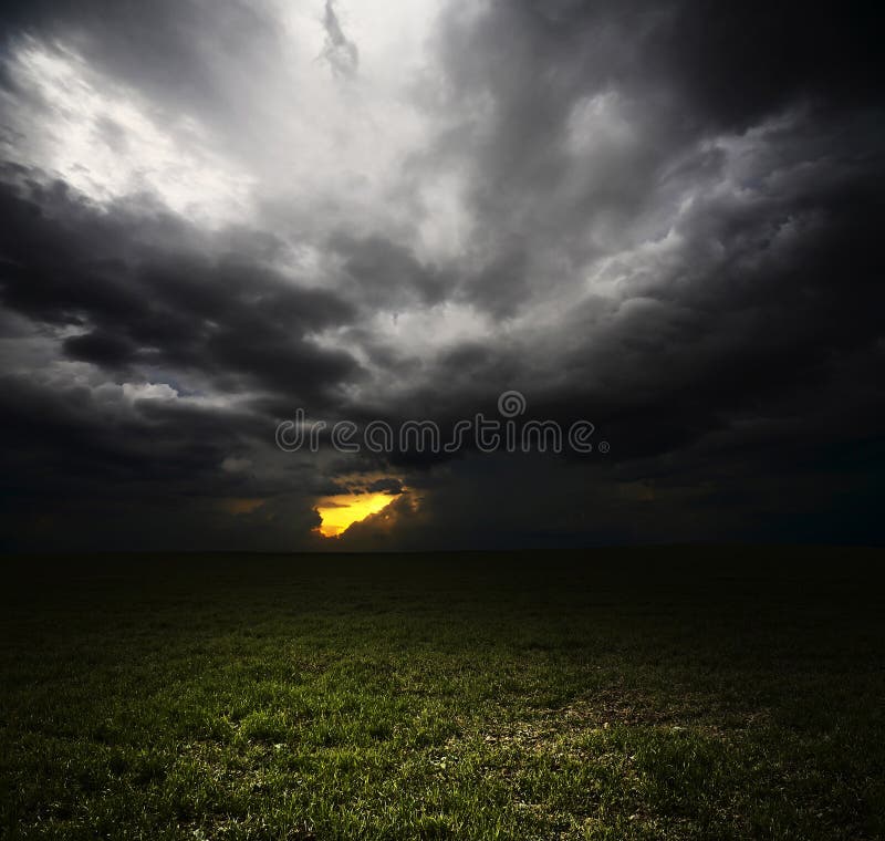 Storm in field stock photo. Image of sunlight, majestic - 19055444