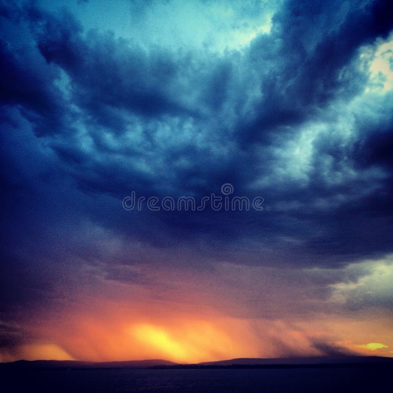 Fire storm stock image. Image of storm, atmosphere, night - 5379199