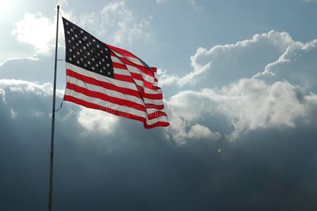 Storm Flag stock photo. Image of spangled, storm, banner - 1776642