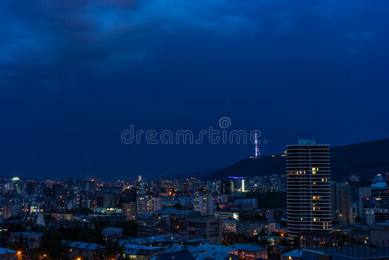 Storm and Flashlight in the City Stock Image - Image of architectural ...