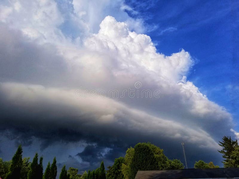 Storm front approaching stock photo. Image of weather - 134279850