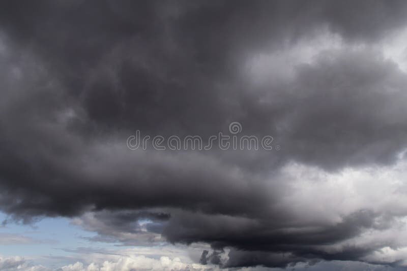 Storm Grey Cumulus Clouds Against Blue Sky Background Texture Stock ...