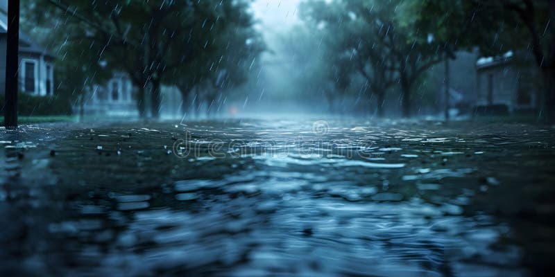 Storm with Heavy Rainfall Caused a Major Flooding Background - Ai ...