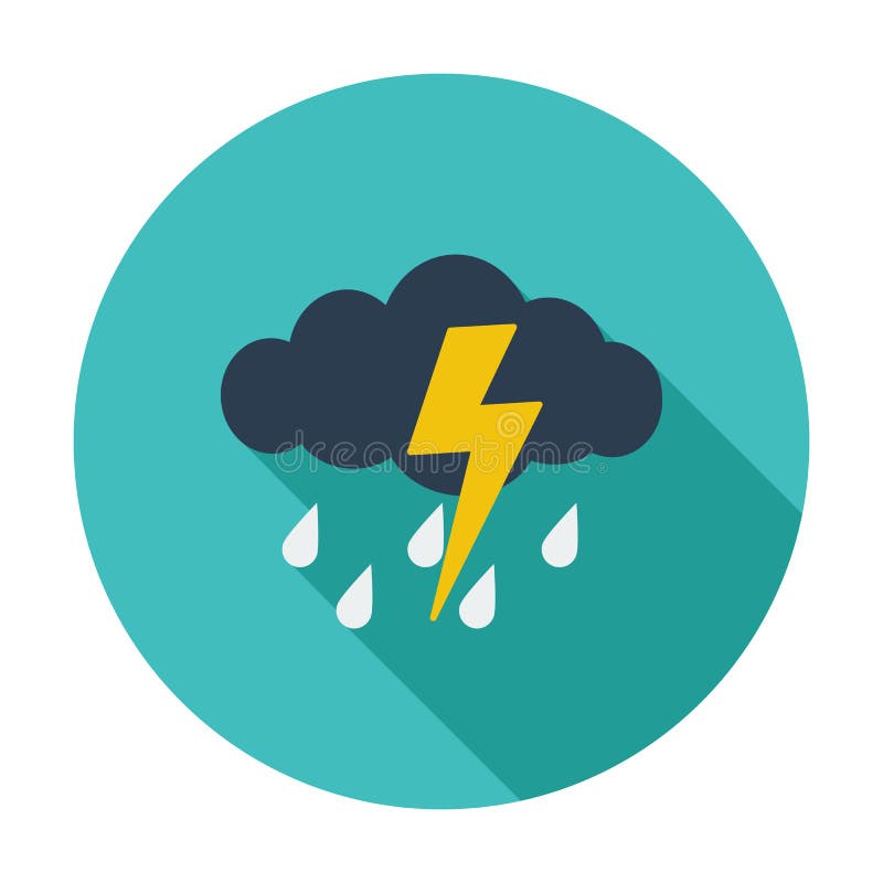 Storm icon. stock vector. Illustration of symbol, rain - 95786523