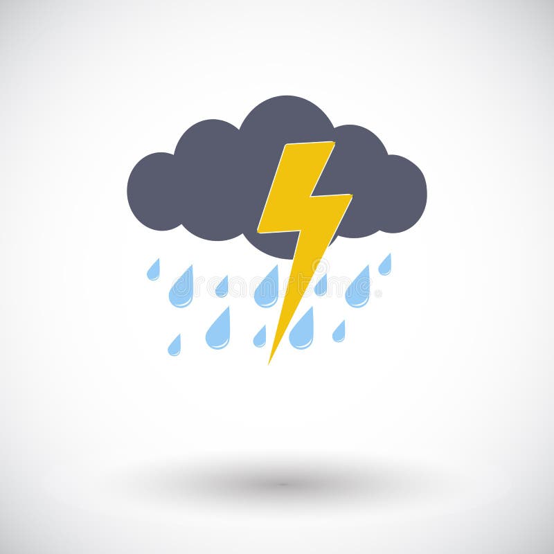 Storm icon stock vector. Illustration of single, nature - 104045538
