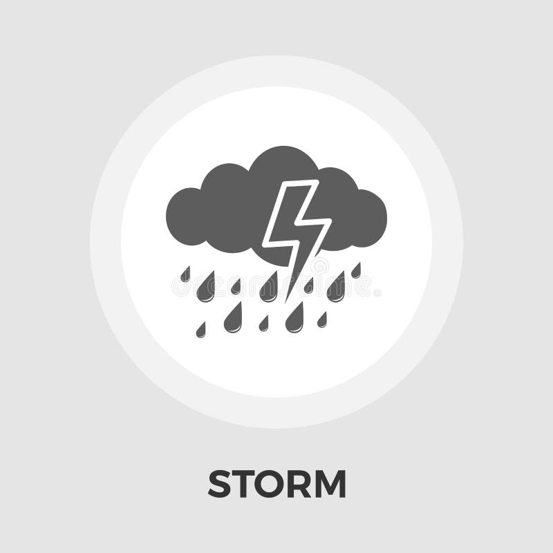 Storm icon. stock vector. Illustration of season, storm - 93393373