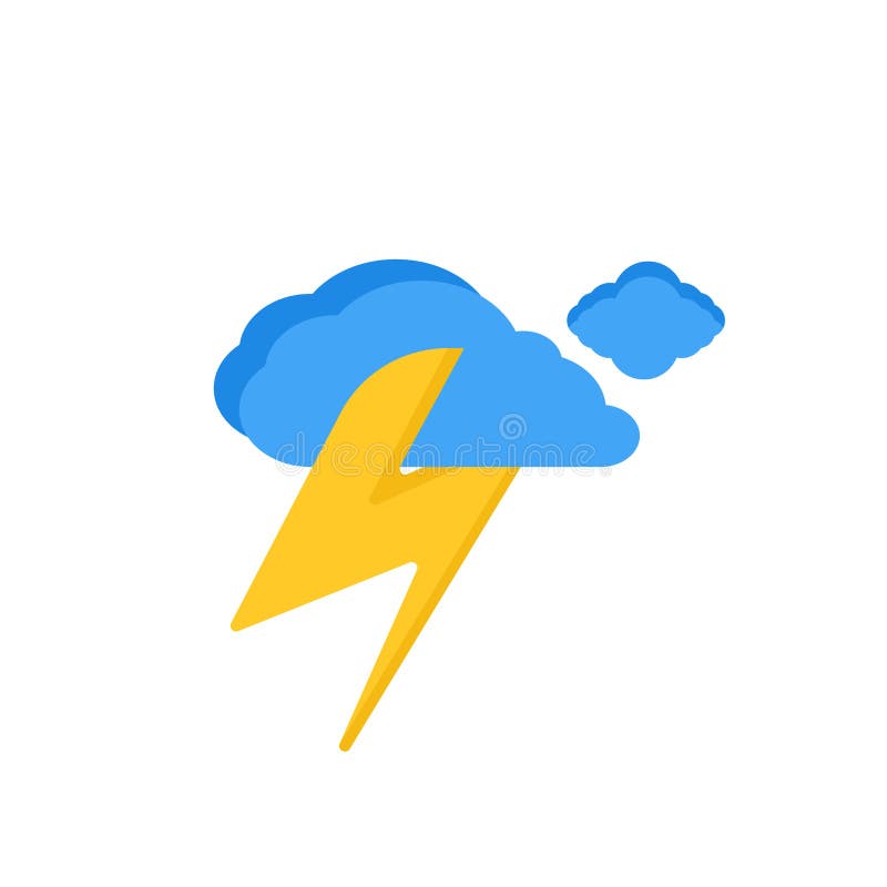 Storm Icon Vector Sign and Symbol Isolated on White Background, Storm ...