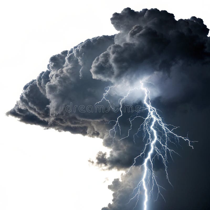 Storm on Transparent Background Stock Illustration - Illustration of ...