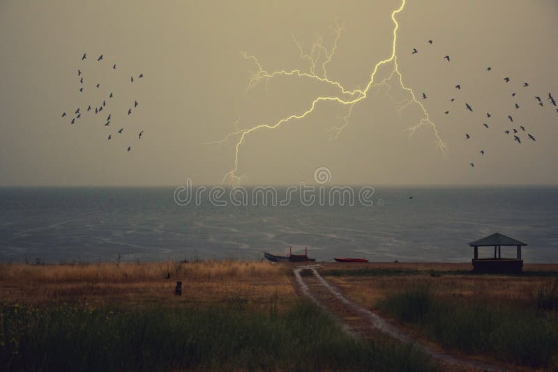 Storm Light stock image. Image of pretor, lakes, landscape - 100256989