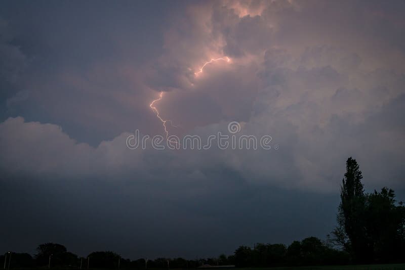 Lightning strike storm stock photo. Image of electric - 90635334