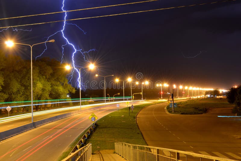 Storm Lightning Night I Road Stock Photos - Download 285 Royalty Free ...