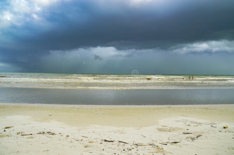 After storm stock image. Image of reflection, beach - 118219177