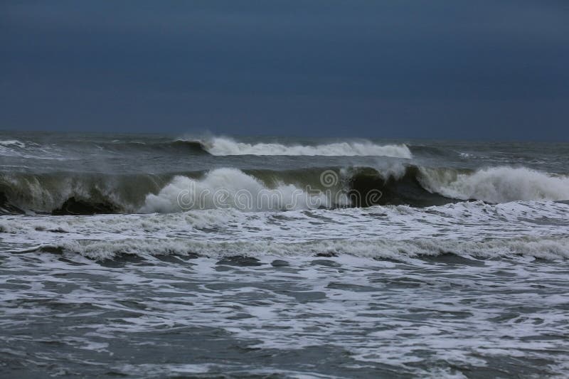 Storm on ocean coast stock photo. Image of nature, cloudscape - 59709952