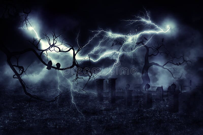 Storm over Field stock illustration. Illustration of environment - 60802890