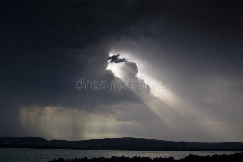 Storm lake stock image. Image of color, hurricane, disaster - 13886331