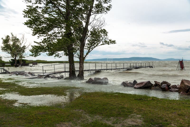 Storm over the lake stock photo. Image of cloudy, nature - 51109566