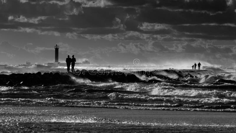 Storm over sea stock photo. Image of beautiful, pacific - 1202358