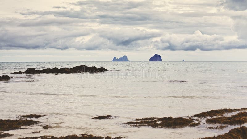 Storm Over Sea stock photo. Image of dramatic, horizon - 66297892