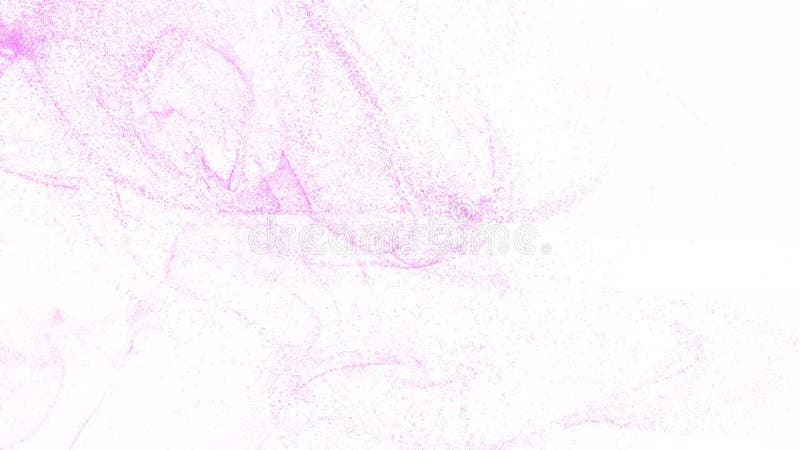 A Storm of Pink Particles on a White Background, Particle Tornado. Wave ...