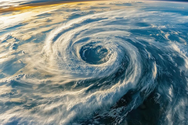 Storm on Planet Earth. View from Space Stock Image - Image of global ...