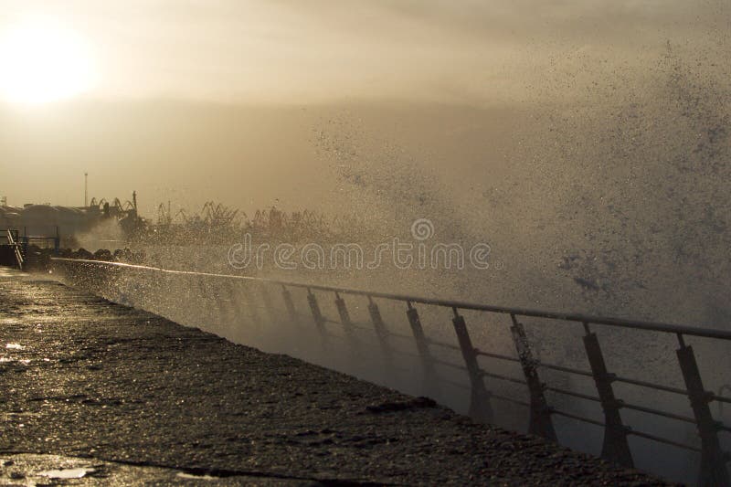 Storm in port stock image. Image of splashing, cyclone - 4494879