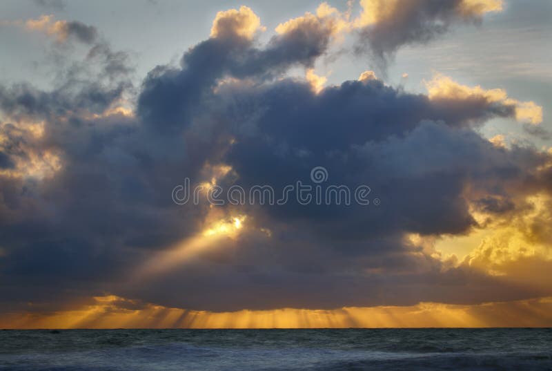 After the Storm a Ray of Light Stock Image - Image of brooding, dark ...