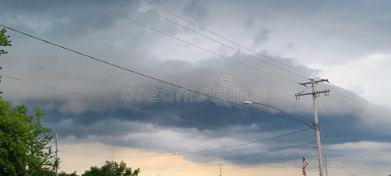 Storm Rollin in stock image. Image of rollin, storm - 225040683