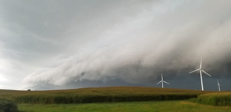 Storm Rolling in stock photo. Image of rolling, windmills - 211137024