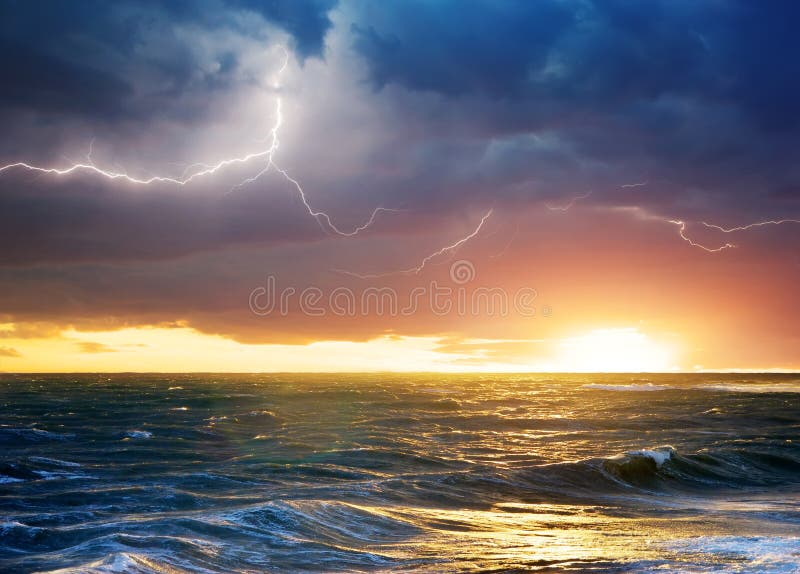 Storm on the sea stock photo. Image of beauty, mainsail - 14027208