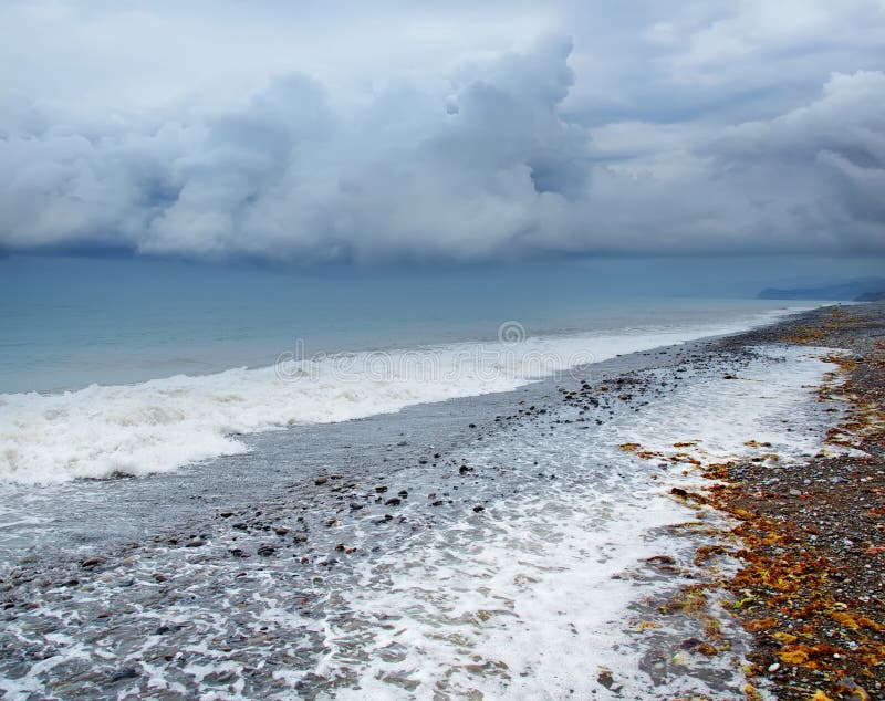 Storm on the sea stock image. Image of marine, copyspace - 37799459