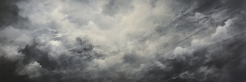 Storm Sky Background. Painting of Swirling Clouds. Dramatic Cloudscape ...