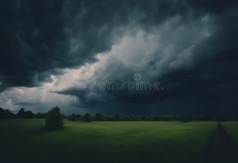 Storm Sky Panorama Overcast Wide Background Cloud Dark Panoramic Cloudy ...