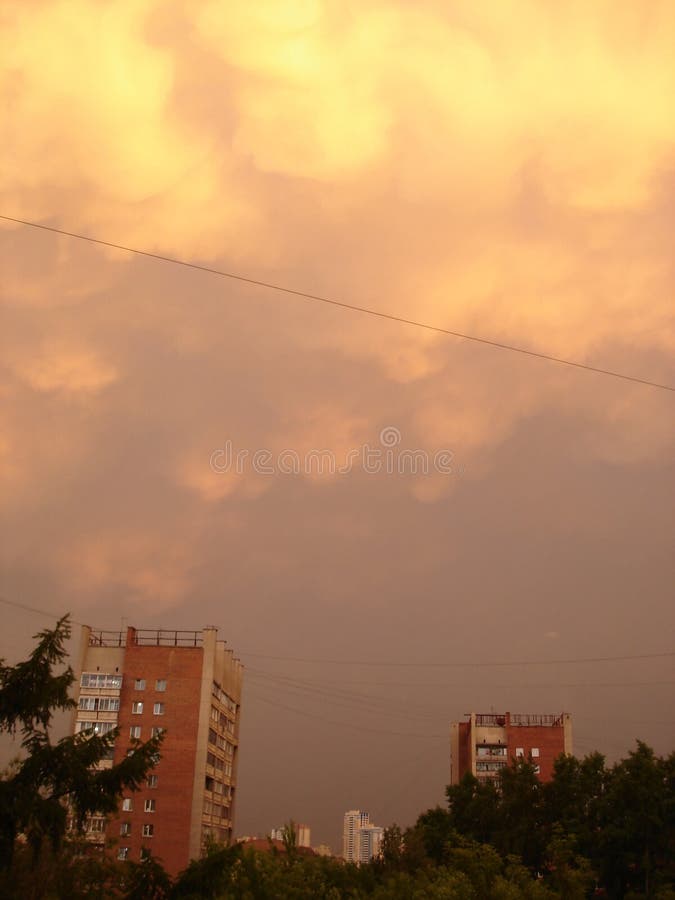 Before the storm stock image. Image of lull, sunset, buildings - 85545509