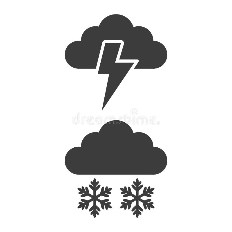 Snow storm icon vector stock vector. Illustration of snow - 100622229