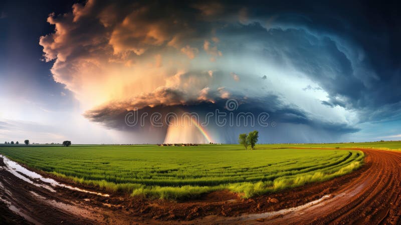 Storm spring storms stock illustration. Illustration of contrast ...