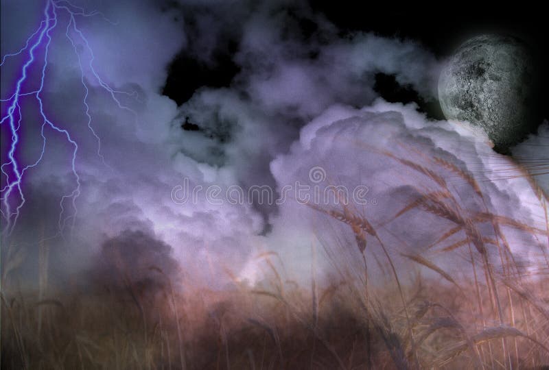 Storm stock illustration. Illustration of grass, impending - 33491904